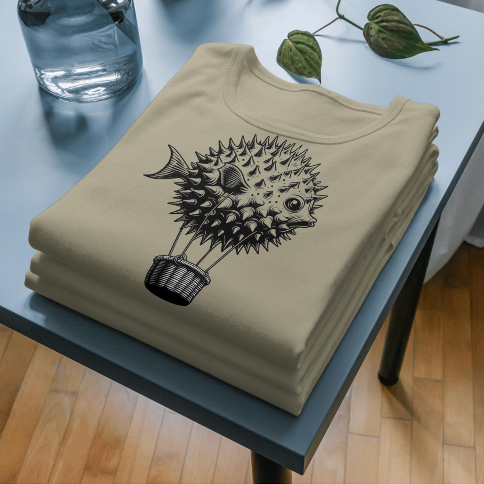 Air Balloon Blowfish Svg - Fun Puffer Fish Figure Svg - Blowfish Svg ...