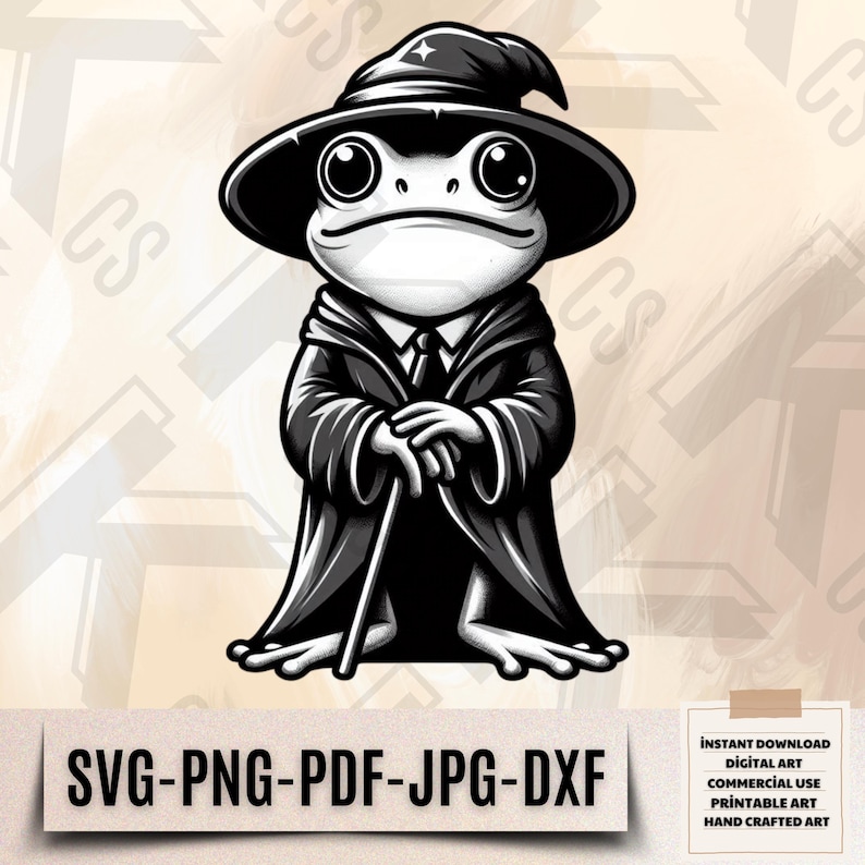 Magical Frog Svg - Wizard Toad Png - Enchanted Frog Clipart - Fantasy ...
