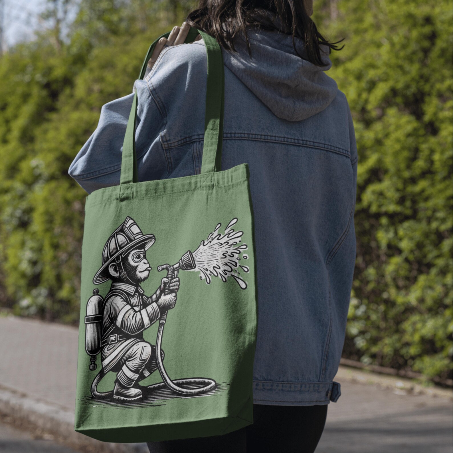 Firefighter Monkey Svg - Brave Fireman Png - Funny Firefighter Clipart ...