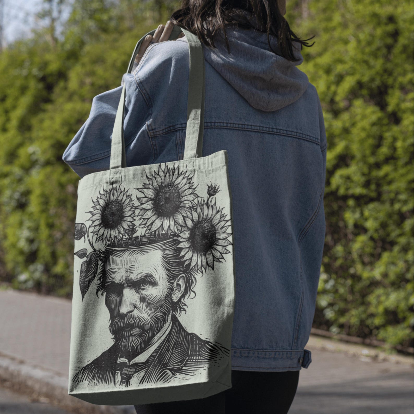 Vincent Van Gogh Svg - Van Gogh and Sunflowers Svg - Painter Portrait ...