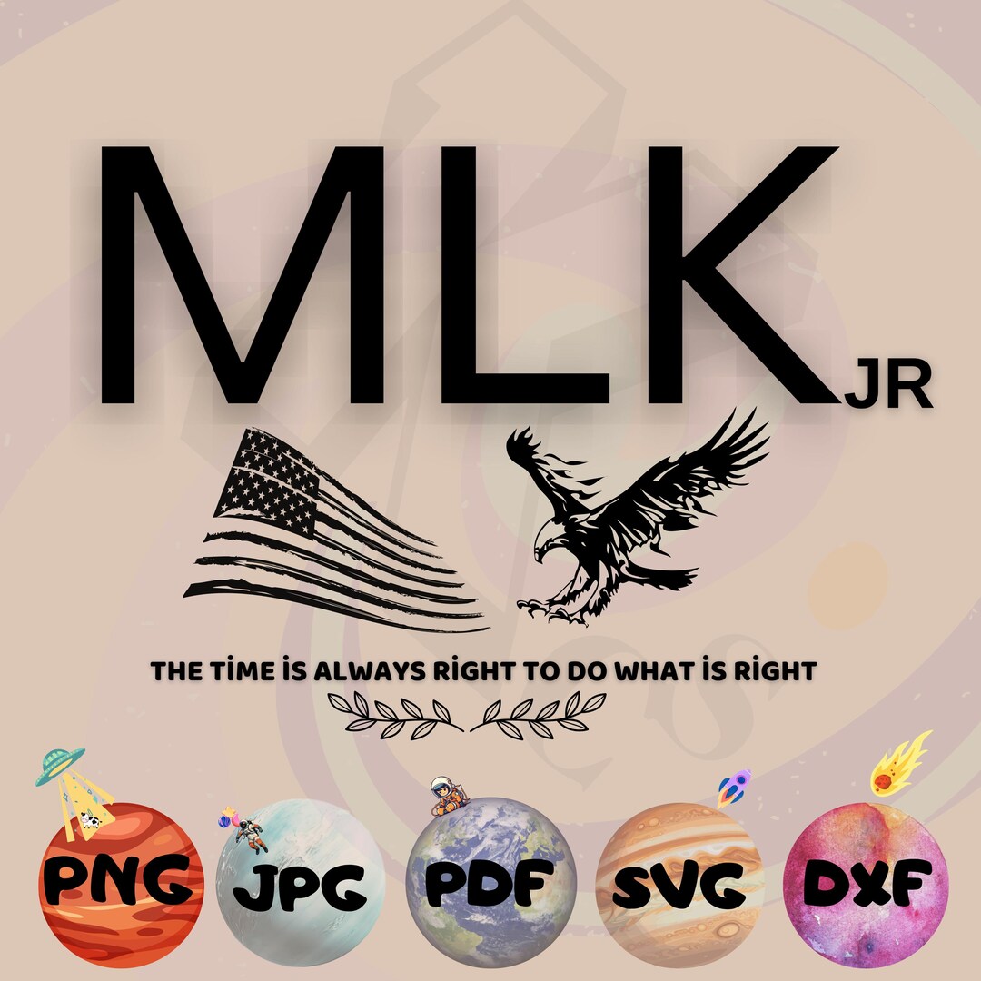 MLK Jr Svg Martin Luther King Svg Flag of America Svg Eagle Svg Black ...