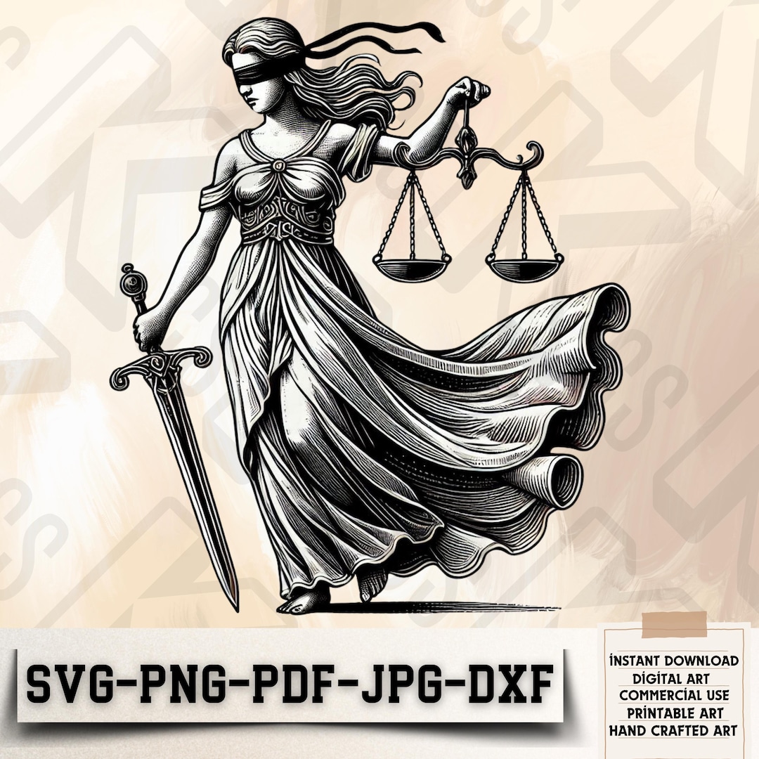 Lady Justice Svg Themis Svg Lady Justice Symbol Lady Justice Digital ...