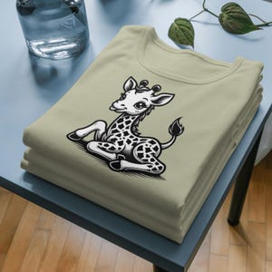 Baby Giraffe Seated Svg Cute Baby Giraffe Svg Giraffe Svg Funny Giraffe ...
