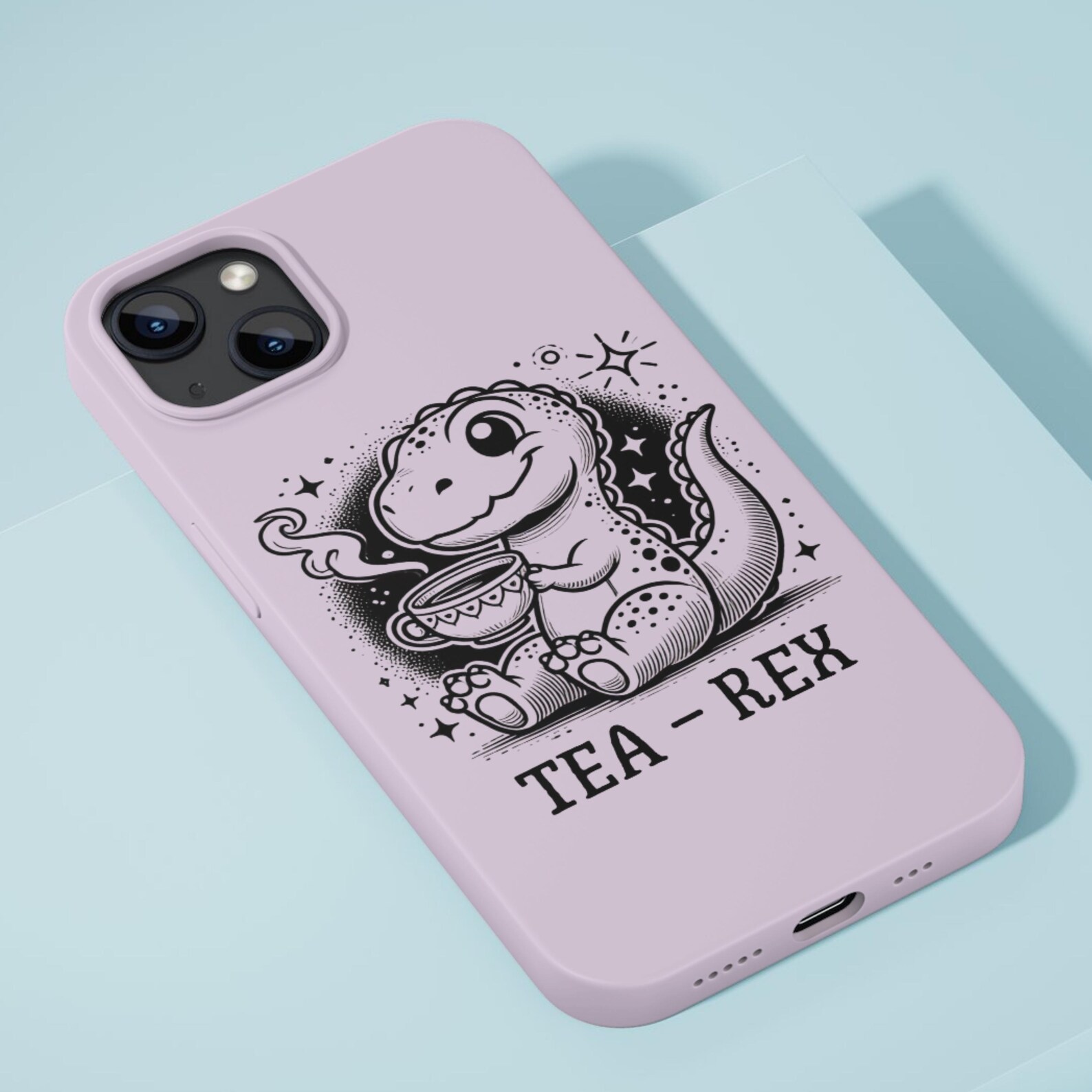 Tea-rex Svg - Cute Dinosaur Clipart - Funny T-rex Drinking Tea - Baby ...