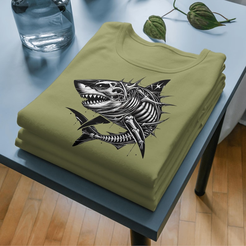 Skeleton Shark Svg - Shark Bones Png - Shark Tattoo Svg - Digital Shark ...