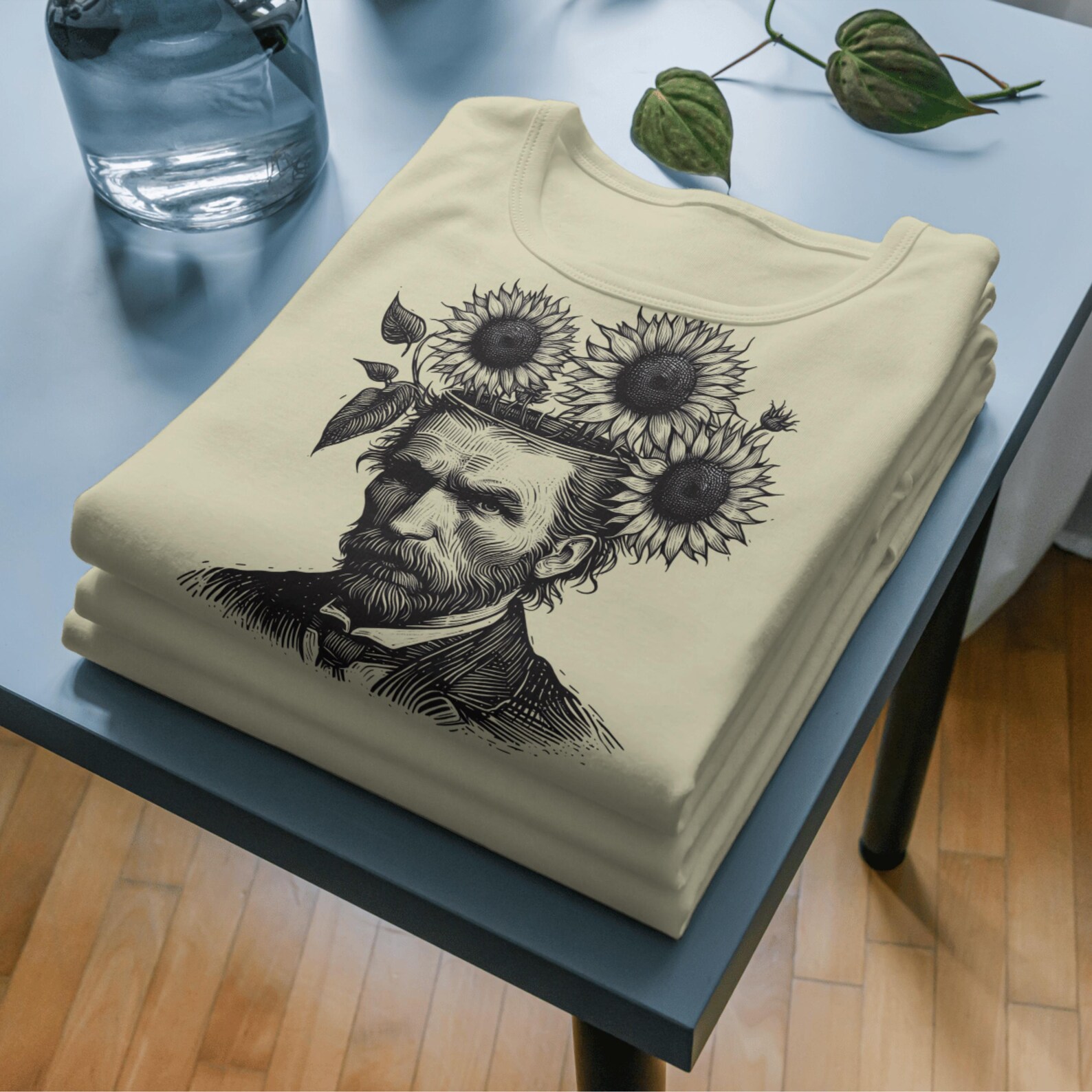 Vincent Van Gogh Svg - Van Gogh and Sunflowers Svg - Painter Portrait ...