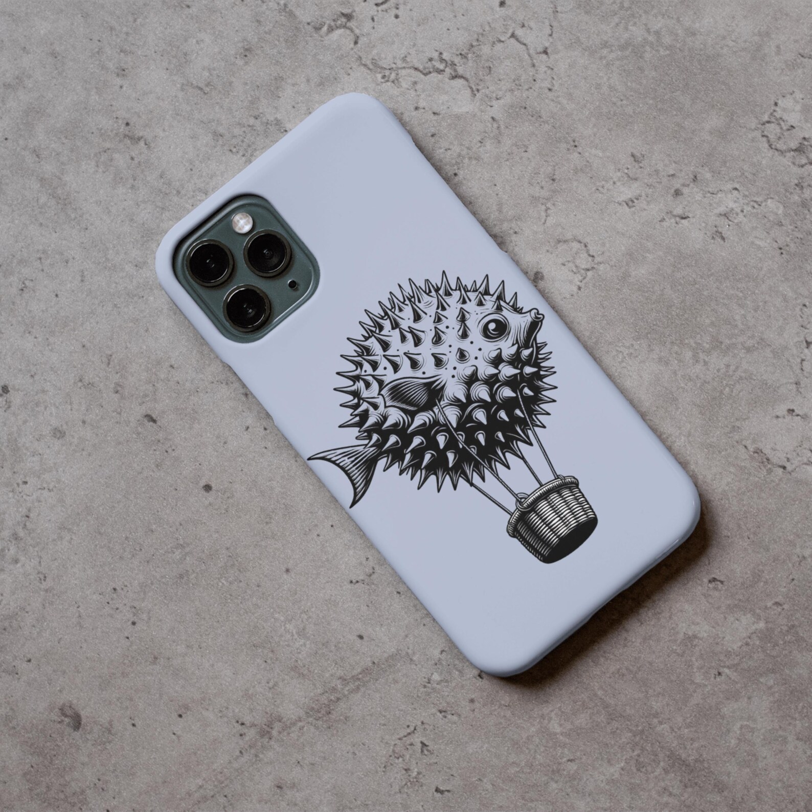 Air Balloon Blowfish Svg - Fun Puffer Fish Figure Svg - Blowfish Svg ...