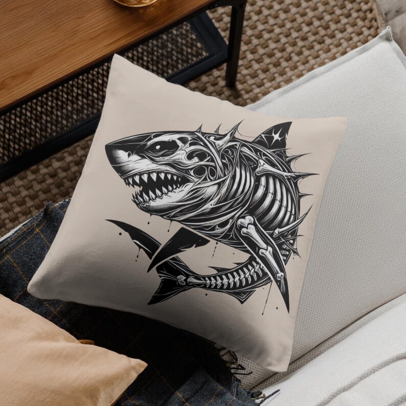 Skeleton Shark Svg - Shark Bones Png - Shark Tattoo Svg - Digital Shark ...