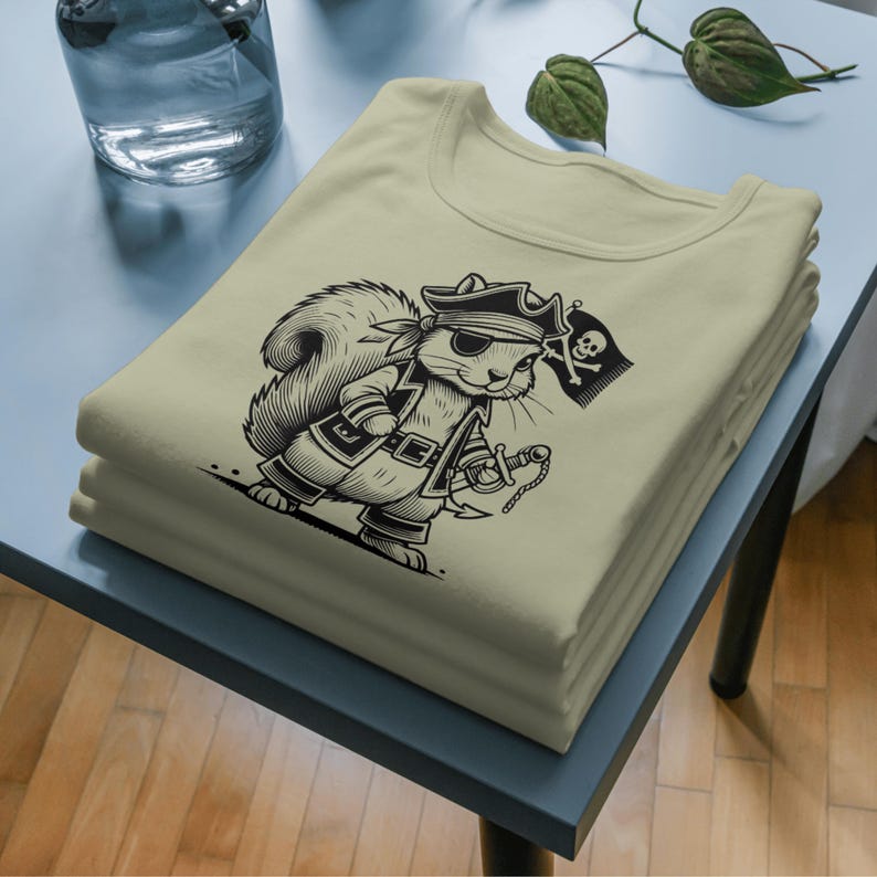 Pirate Squirrel Digital Art - Funny Squirrel Svg - Buccaneer Animal ...