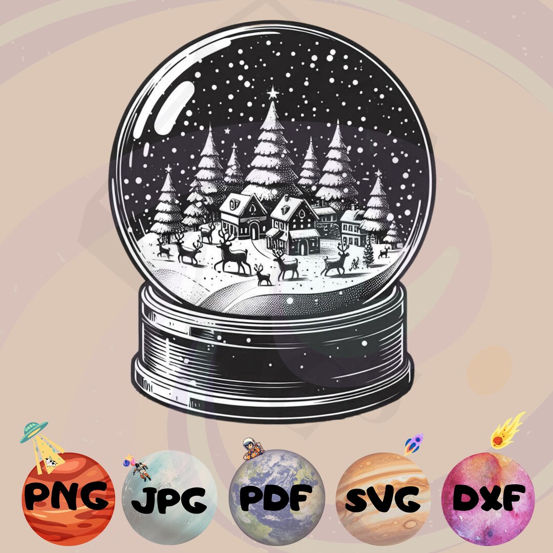 Reindeer Svg, Christmas Tree Art Svg, Christmas House Pdf, Snow Svg ...