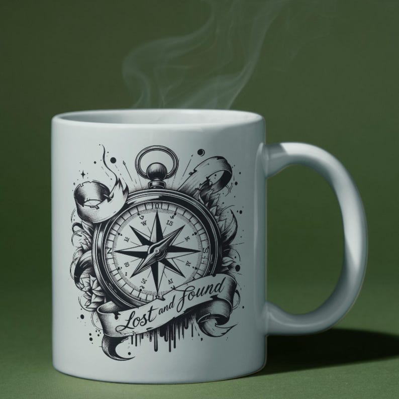 Lost and Found Compass SVG - Adventure Compass Cut File - Nautical ...