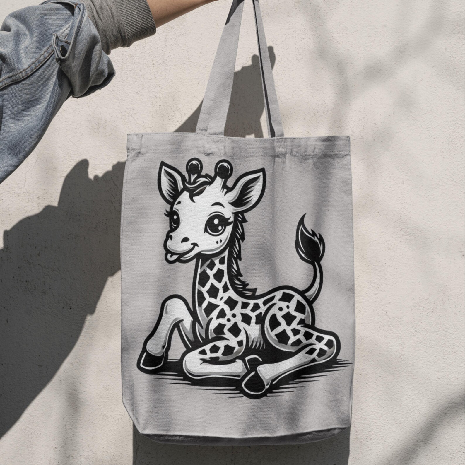 Baby Giraffe Seated Svg Cute Baby Giraffe Svg Giraffe Svg Funny Giraffe ...