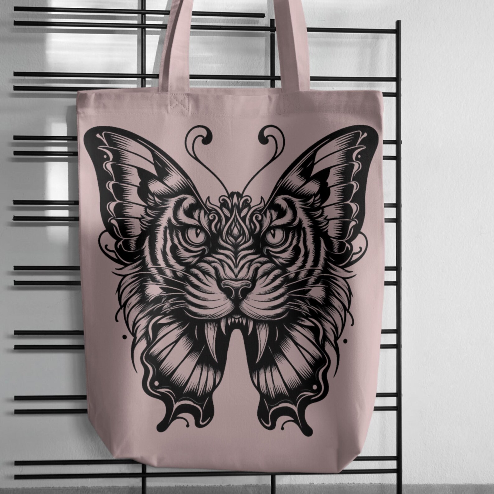 Tiger Butterfly SVG Digital Art - Tigerfly Illustration - Wild Animal ...