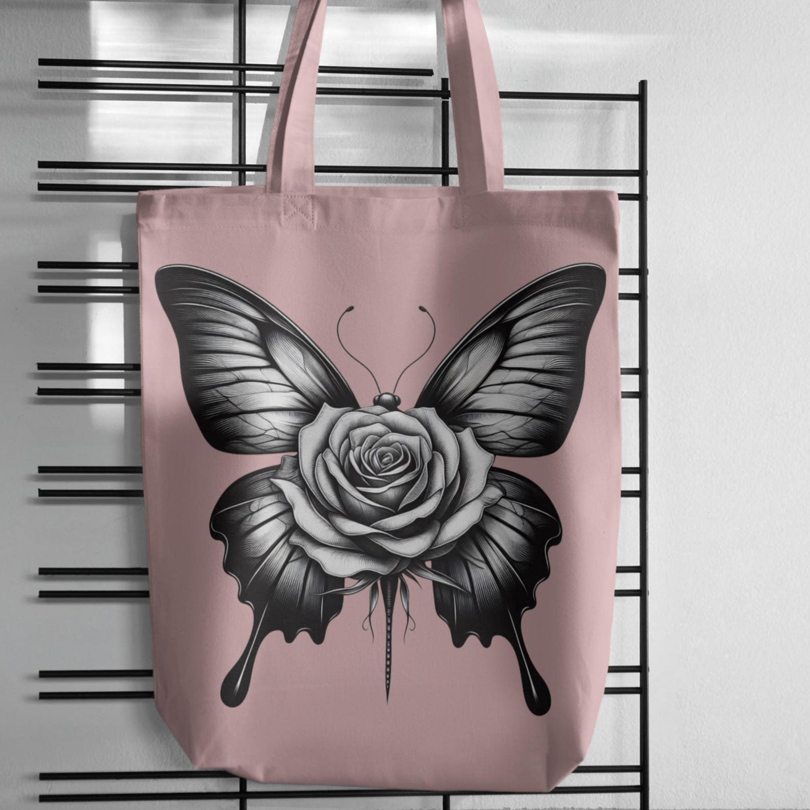 Rose Butterfly SVG - Floral Butterfly Clipart - Elegant Flower Wings ...