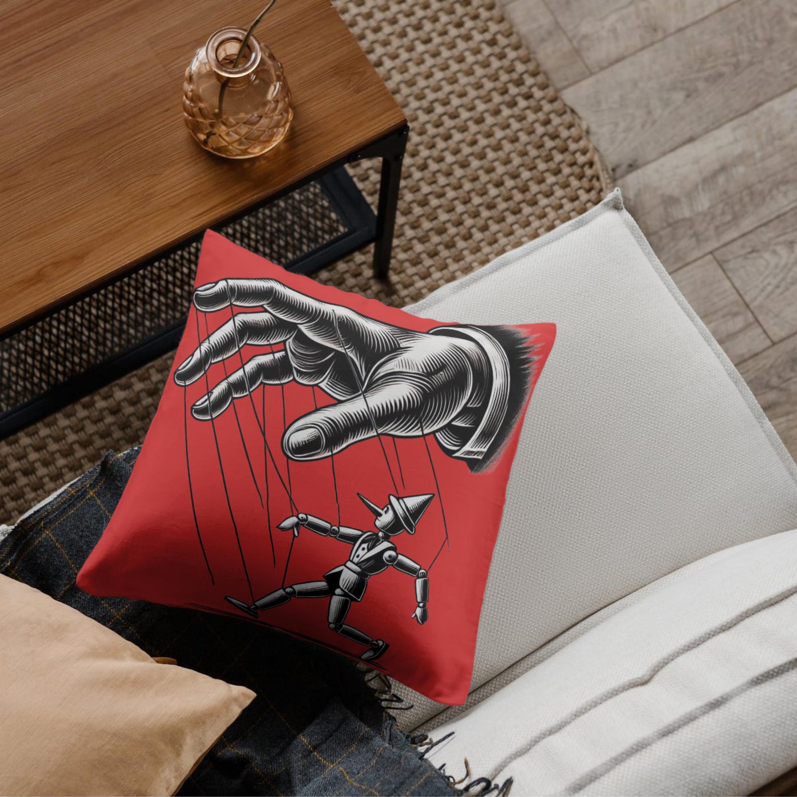 A Huge Hand Controls the Puppet Svg & Png Puppet Print Svg Puppet ...