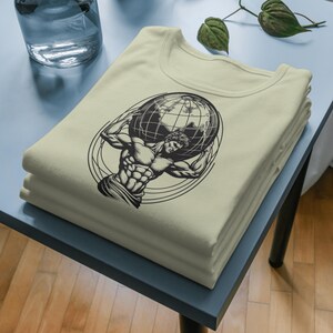 Greek Titan Atlas SVG - Mythology Strength Clipart - Atlas Holding ...