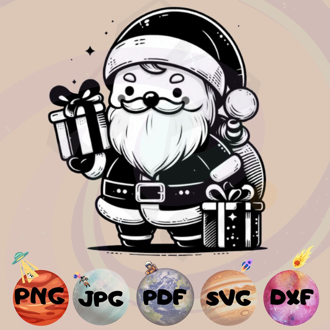 Santa Claus SVG , Santa Face Svg, Cricut JPG, Silhouette Santa Claus, Sweett, Cute Santa PNG ...