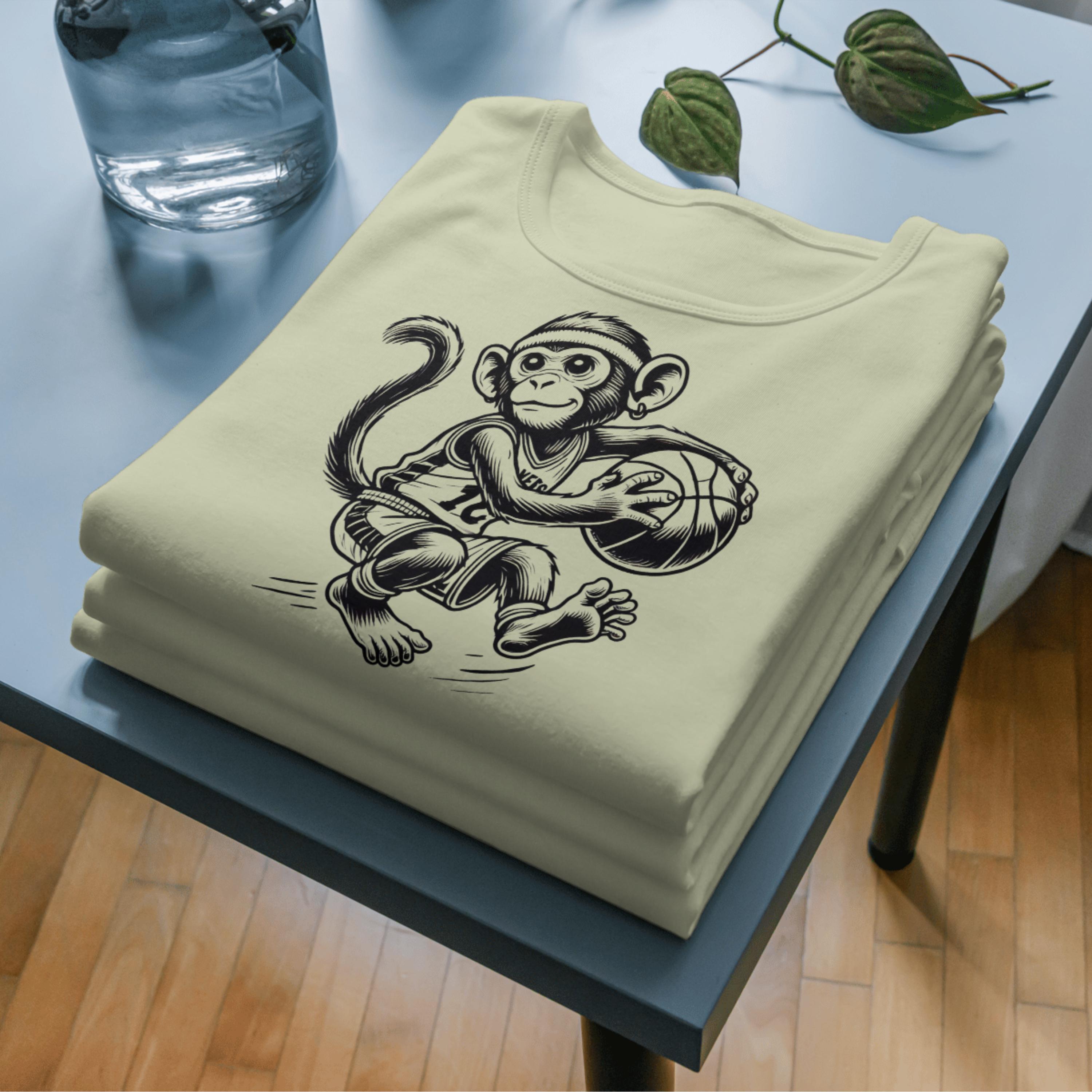 Basketball Monkey Svg - Sporty Monkey Digital Art - Monkey Clipart Png ...