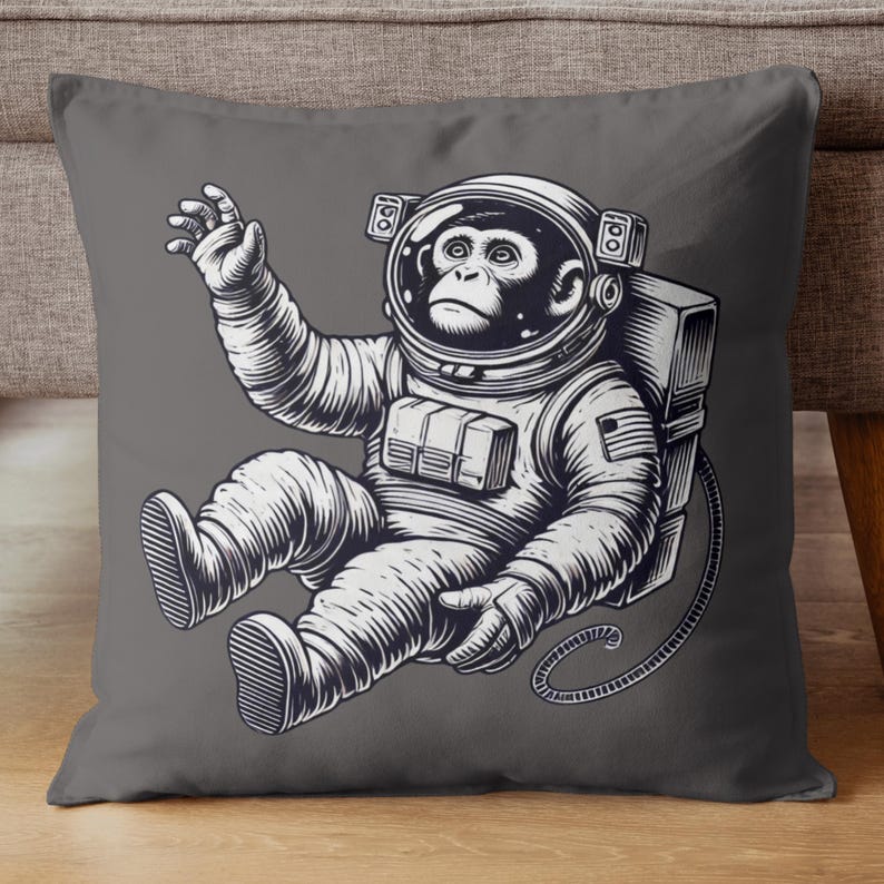 Astronaut Monkey Clipart - Space Chimp Svg - Cosmic Animal Clipart Png ...