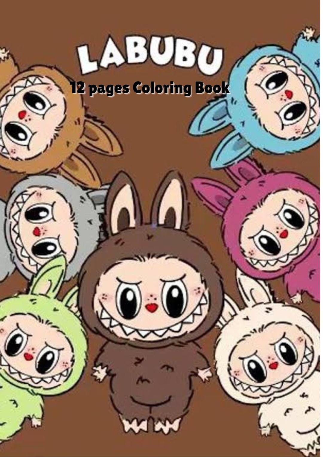 Labubu Coloring Book - Etsy