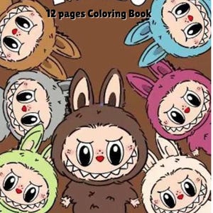 Labubu Coloring Book - Etsy UK