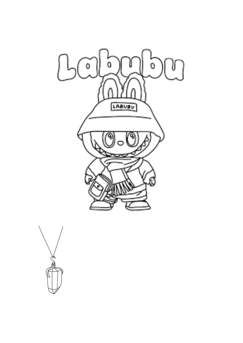 Labubu Coloring Book - Etsy UK