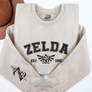 Embroidered Legend of Zelda Sweatshirt, Tears of the Kingdom Hoodie ...