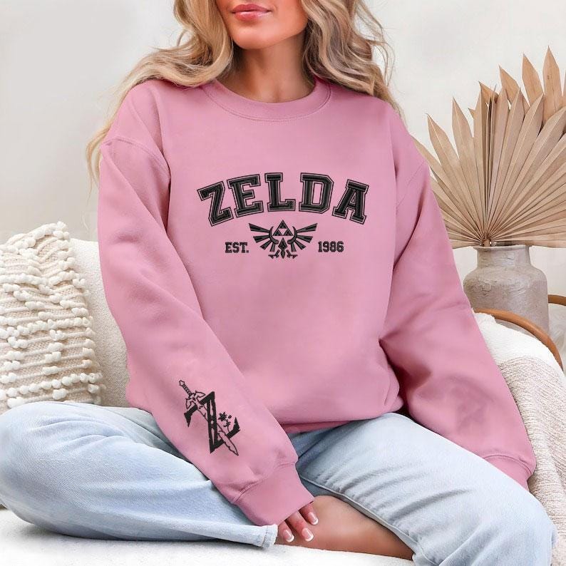 Embroidered Legend of Zelda Sweatshirt, Tears of the Kingdom Hoodie ...