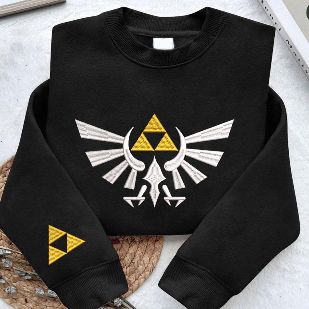 Legend of Zelda Embroidered Sweatshirt, Zelda Hoodie,| Zelda Gift ...