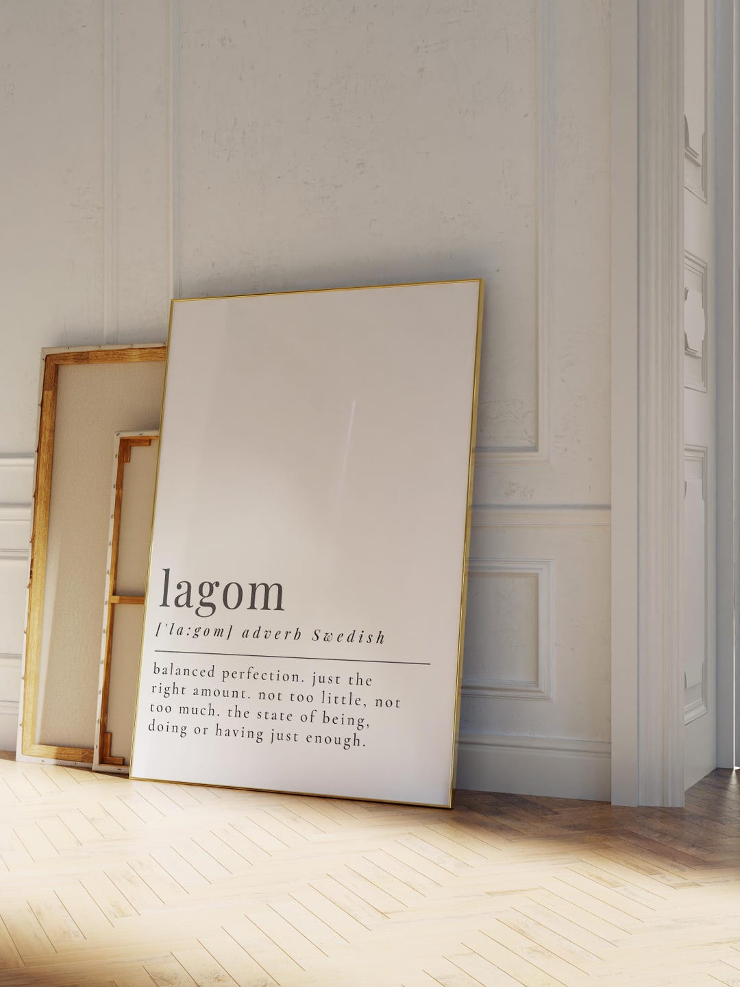 Lagom Definition Print, Scandinavian Art, Nordic Print, Swedish Art ...