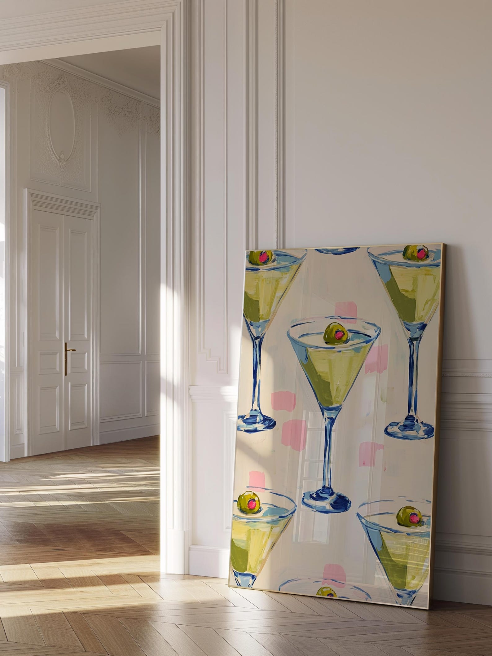 Martini Poster Martini Wall Art, Oil Art Print, Martini Print Bar Cart ...