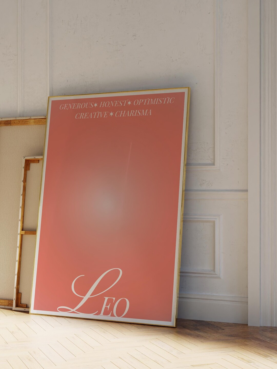 Leo Poster, Leo Gifts, Leo Zodiac Print, Leo Birthday Gift, Leo Aura ...