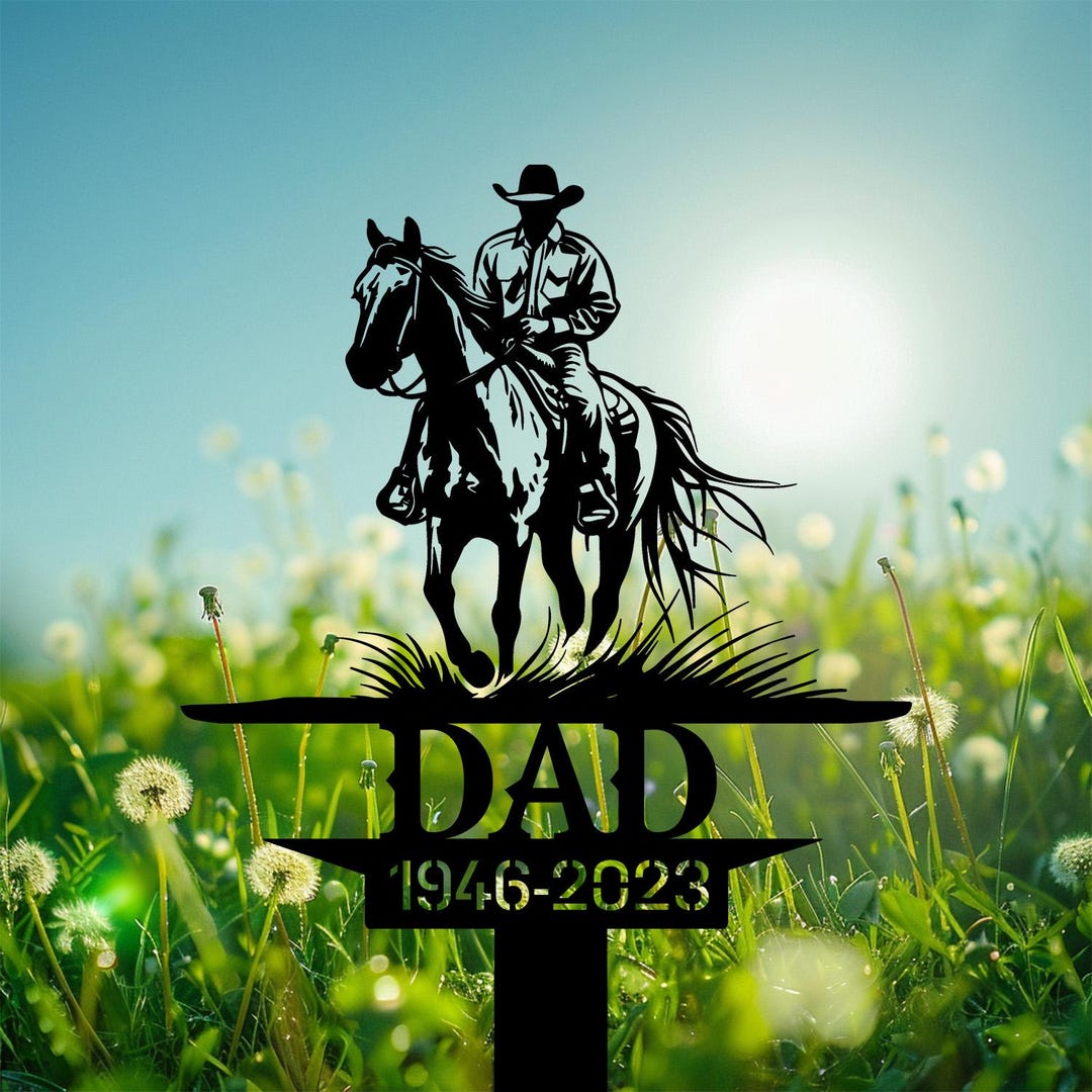 Personalized Farmer Memorial Garden Stakes, in Loving Memory Famer ...