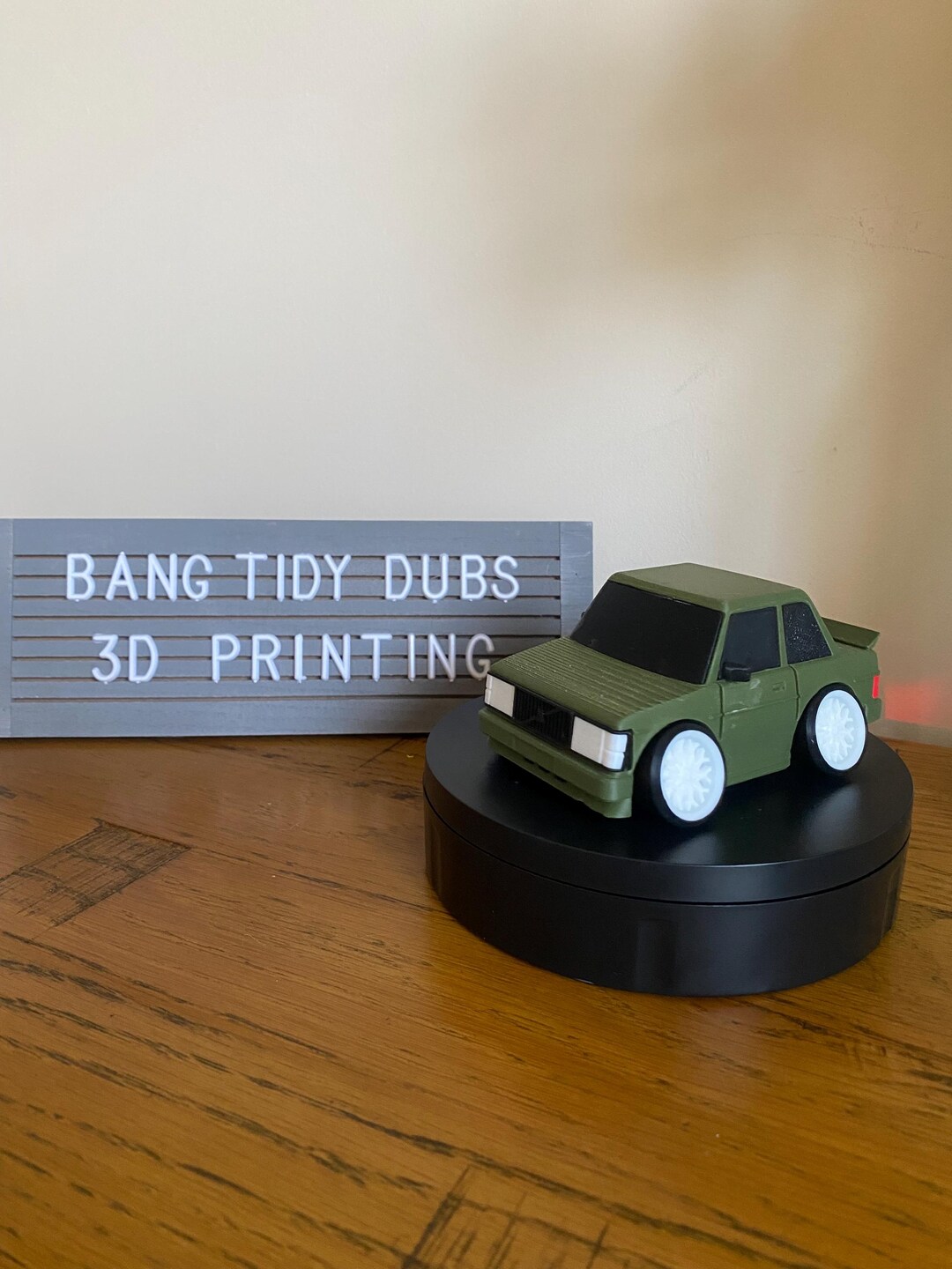 3D Printed Tooned Volvo 240 Car With Movable Working Wheels - Etsy