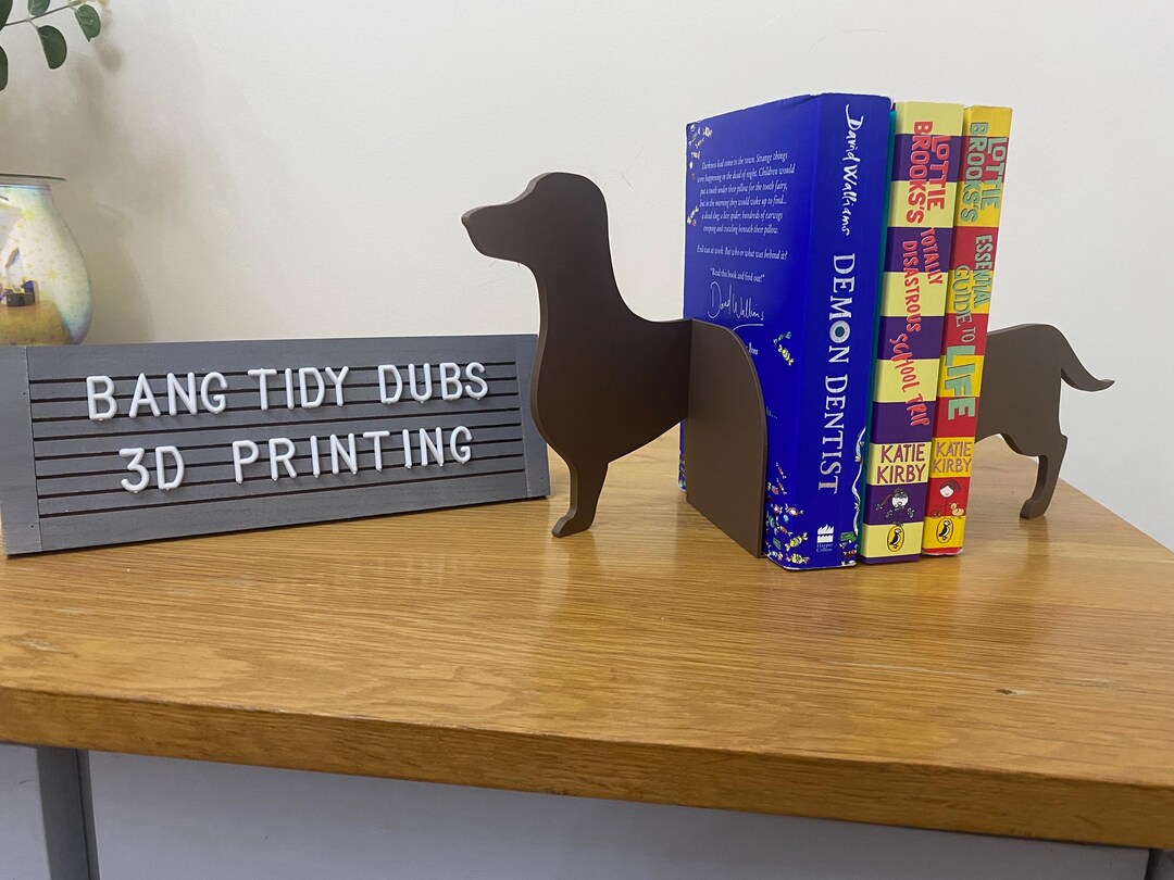Dachshund 3d Printed Bookends ANY COLOUR - Etsy