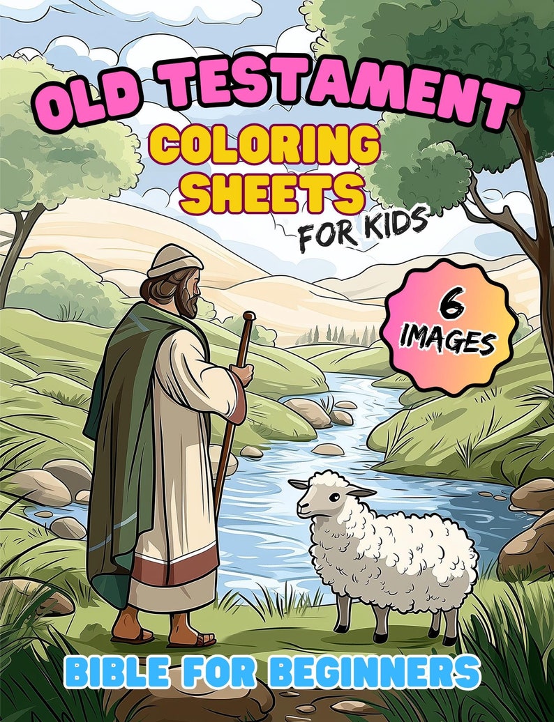 Bible Stories, Coloring Book for Kids Ages 4-14, Color and Teach Faith ...