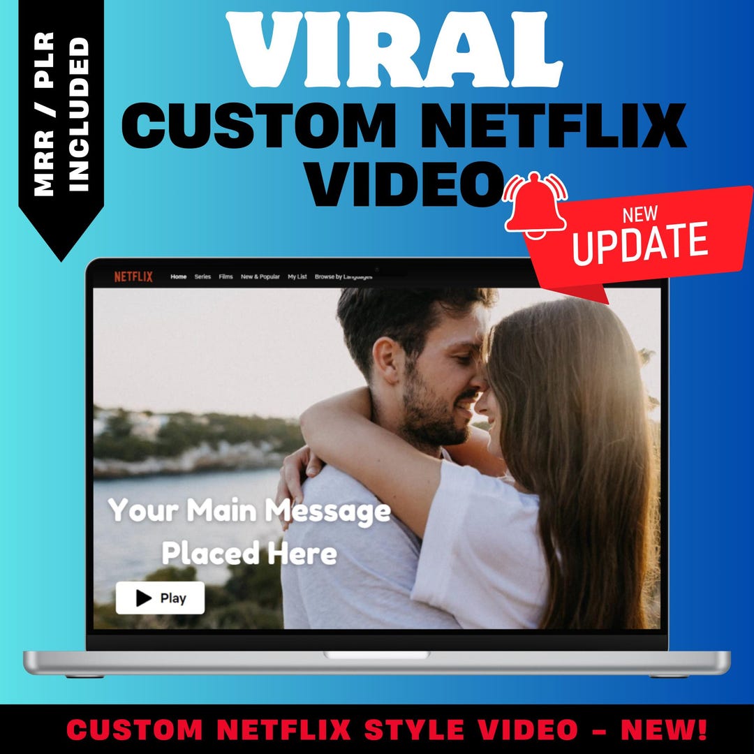 Updated Custom Netflix Video Template Mothers Day Anniversary Birthday ...