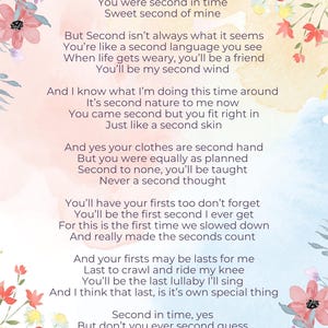 Poetry/poem Digital Prints/poster - Second Best Poem for Second Child ...