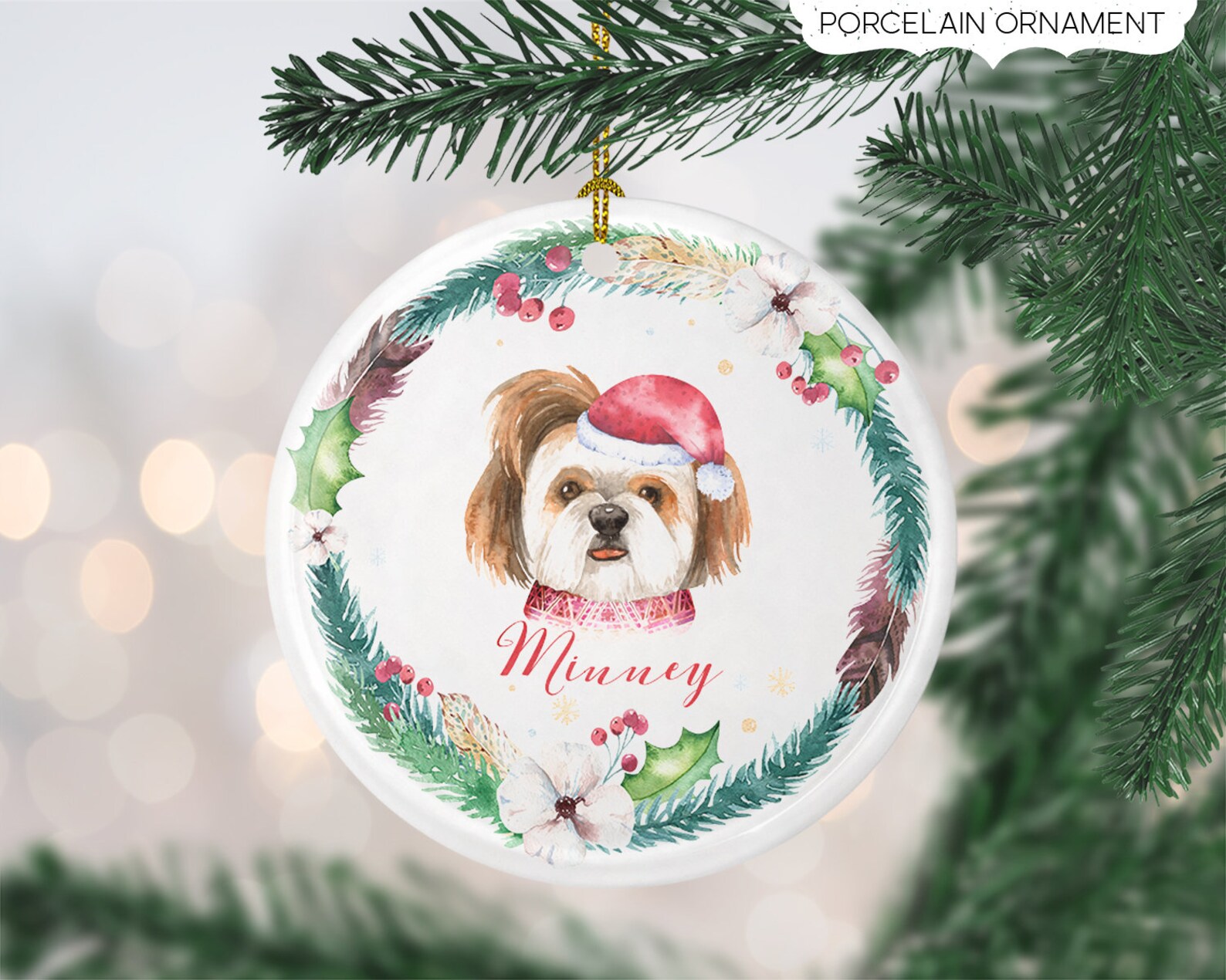 Personalized Shih Tzu Christmas Ornament Custom Shih Tzu - Etsy