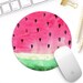 Watermelon Watercolor Mouse Pad for Her, Summer Fresh Watermelon ...