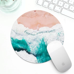Beach Waves Mouse Pad, Ocean Waves Mouse Pad, Ocean Beach Mouse Pad ...