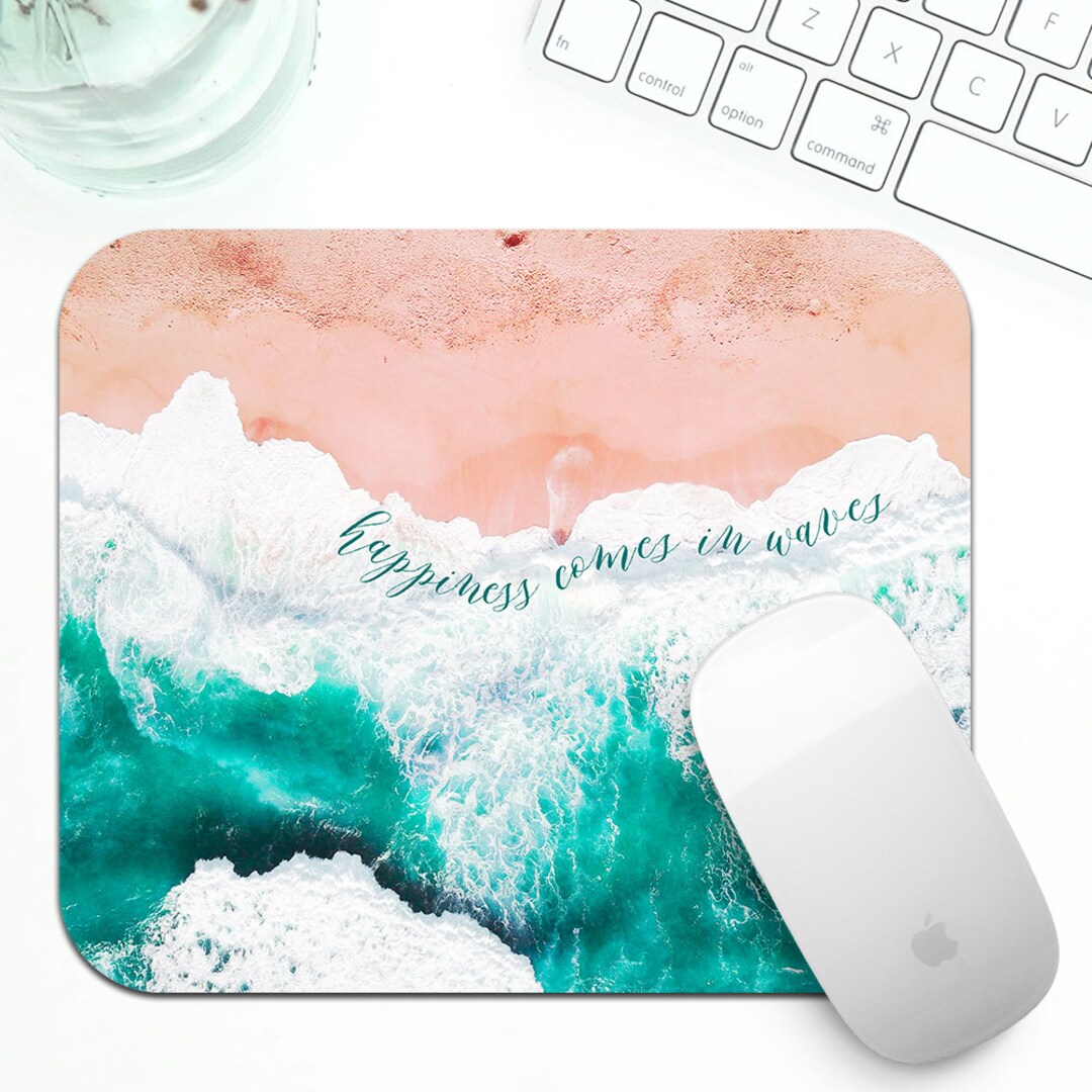 Beach Waves Mouse Pad, Ocean Waves Mouse Pad, Ocean Beach Mouse Pad ...