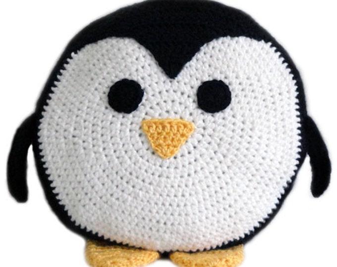 CROCHET PENGUIN PILLOW - Etsy