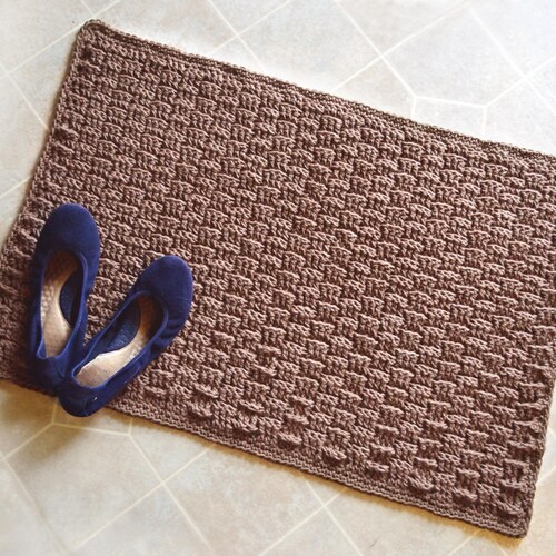 Basketweave Rug PDF Crochet Pattern Instant Download - Etsy