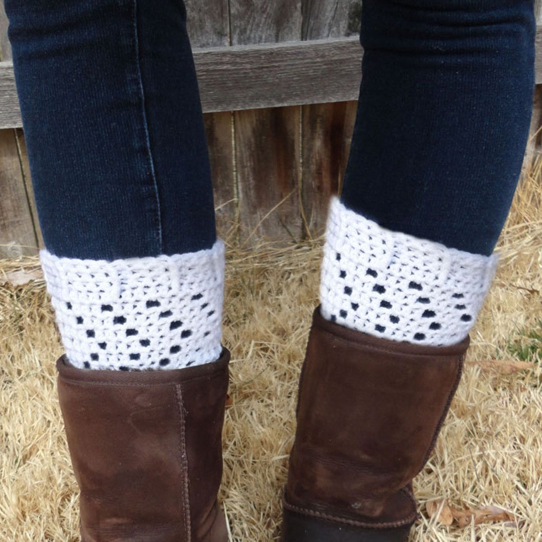 Sideways Chevron Boot Cuffs - PDF Crochet Pattern - Instant Download - Etsy