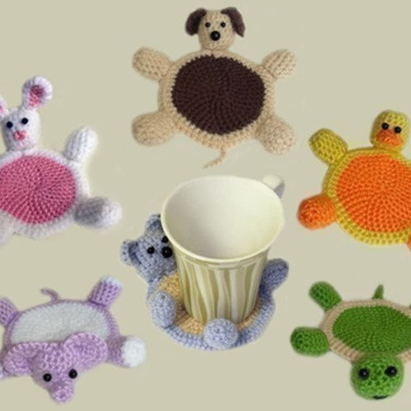Animal Coasters - Etsy