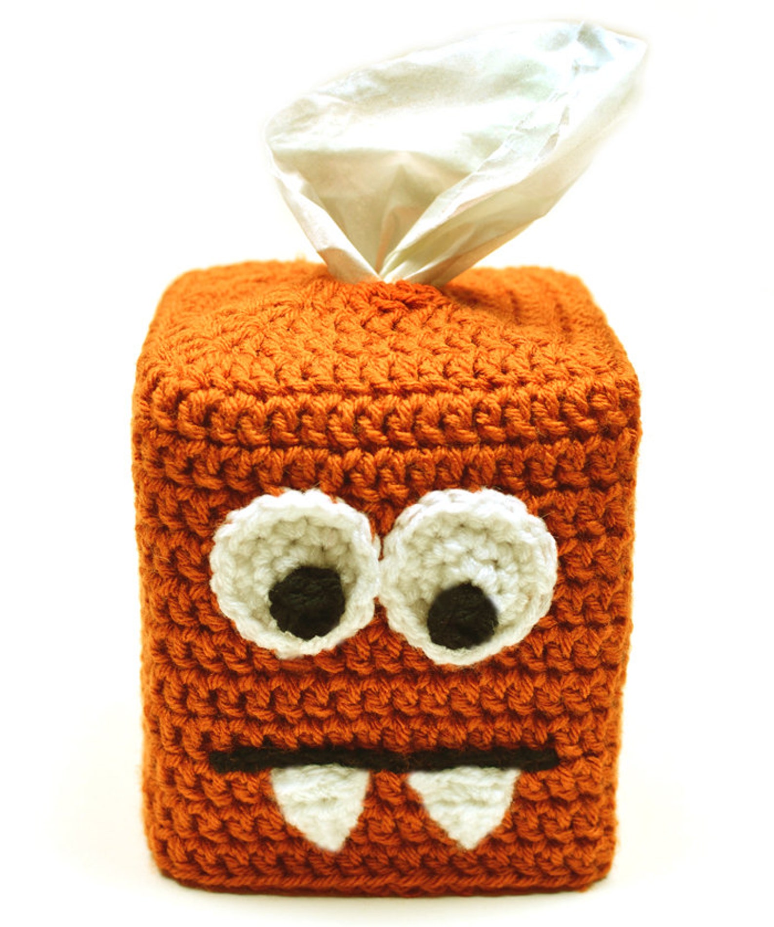 Monster Tissue Box Cover PDF Crochet Crochet Pattern - Etsy