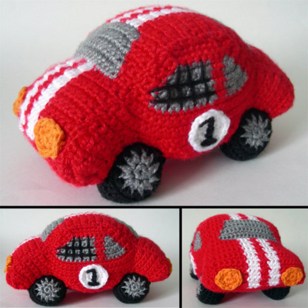Rambunctious Race Car - PDF Crochet Pattern - Instant Download - Etsy