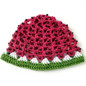 Watermelon Hat (5 Sizes) - PDF Crochet Pattern - Instant Download - Etsy