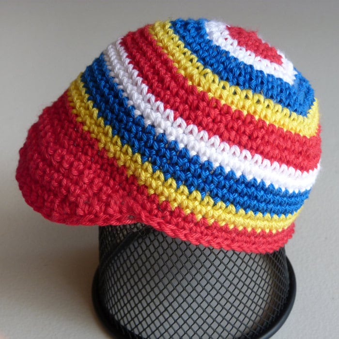 Striped Cap (6 Sizes) - PDF Crochet Pattern - Instant Download - Etsy